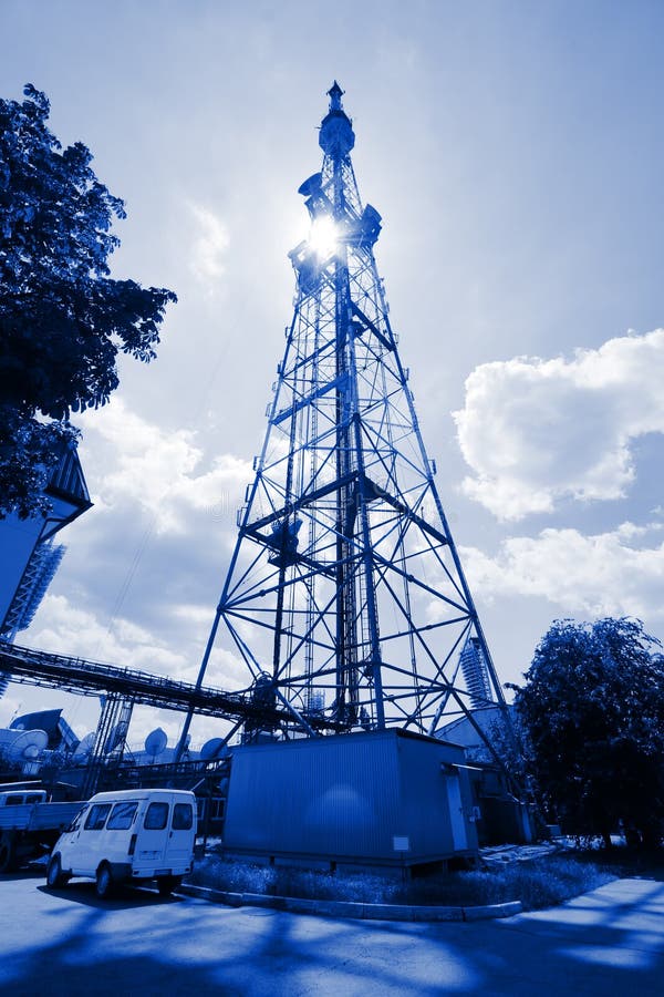 Tv tower. stock photo. Image of communicate, parabolic - 20234432