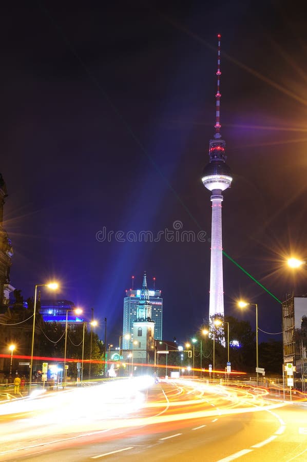 Tv tower in berlin editorial image. Image of fernsehturm - 11553265