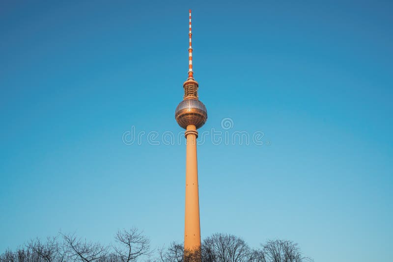 TV Tower (Fernsehturm) at Sunset - Berlin, Germany Editorial Image ...