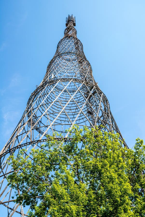 TV Tower in Moscow, Russian Television. Stock Photo - Image of house ...