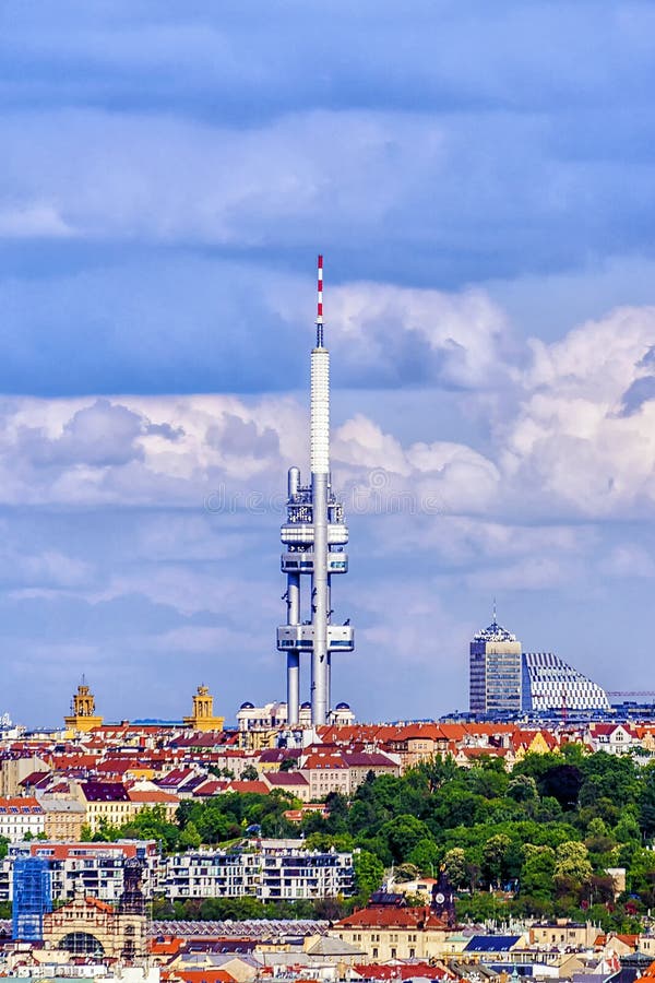 TV Tower in Prague, Czech Republic Stock Photo - Image of republic ...