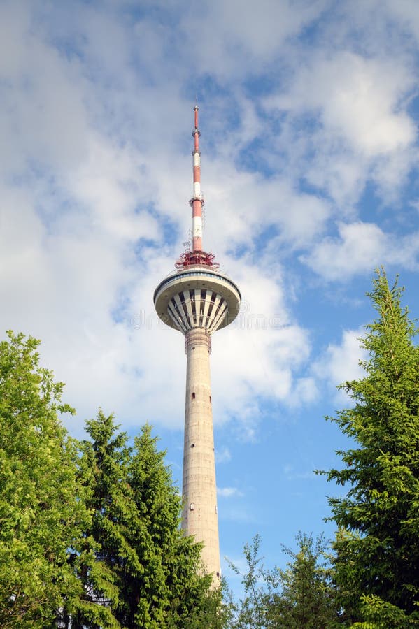 Tallinn TV tower stock photo. Image of outdoor, north - 9551120