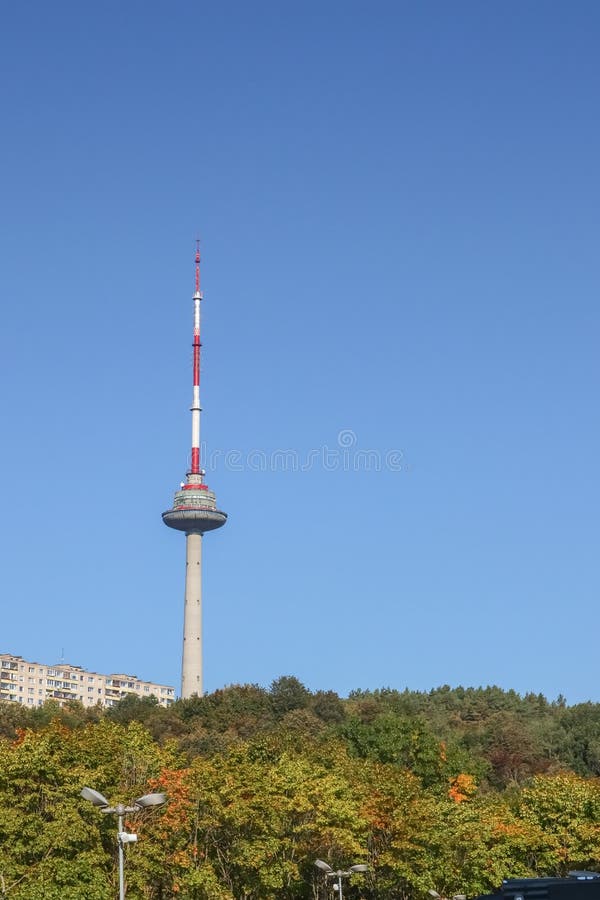 TV Tower In Vilnius, Lithuania. The Tallest Structure In Lithuania, The ...