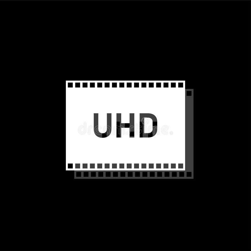 TV Ultra HD icon flat stock illustration. Illustration of digital ...
