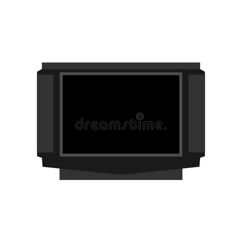 TV Unit Communication Equipment Screen Vector. Interior Multimedia ...