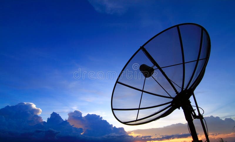 TV vía satélite imagen de archivo. Imagen de transporte - 16290635