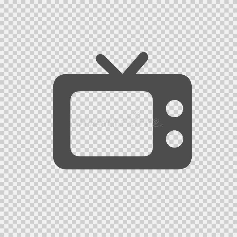 TV Vector Icon. Old TV Symbol Stock Vector - Illustration of classic ...