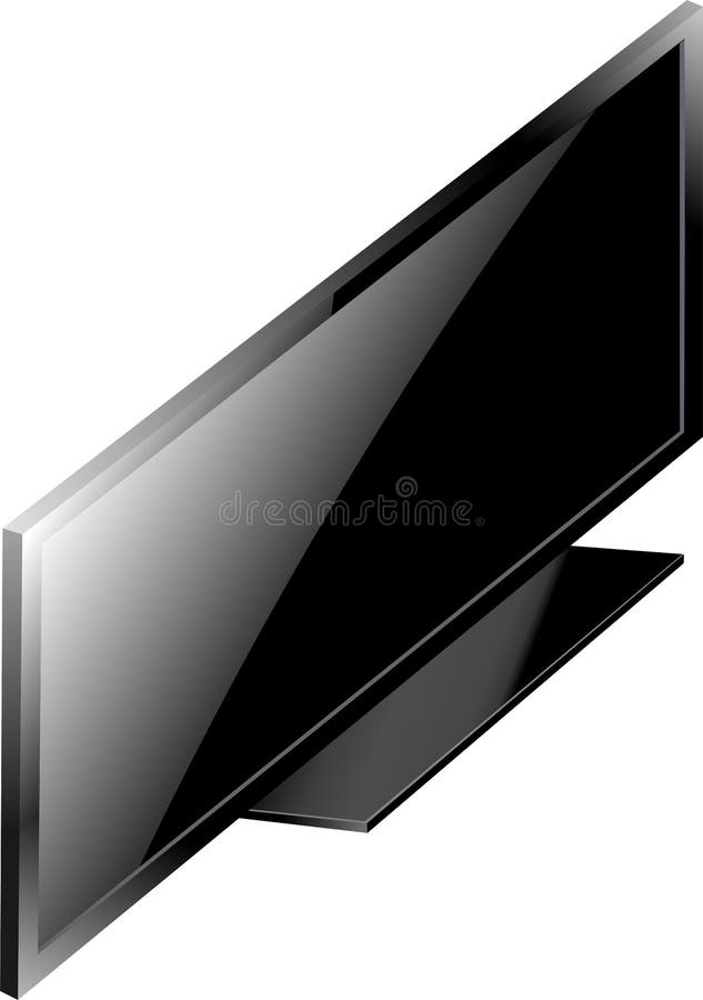 TV vector stock vector. Illustration of medium, front - 37274193