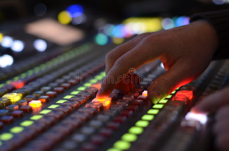 Tv video mixer stock photo. Image of equipment, industry - 92237090
