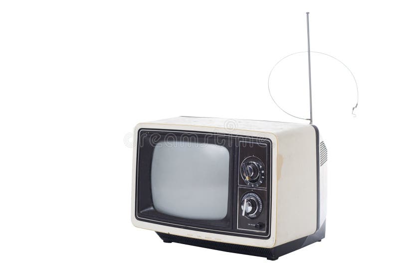 TV vieja imagen de archivo. Imagen de retro, perilla, reloj - 3935195