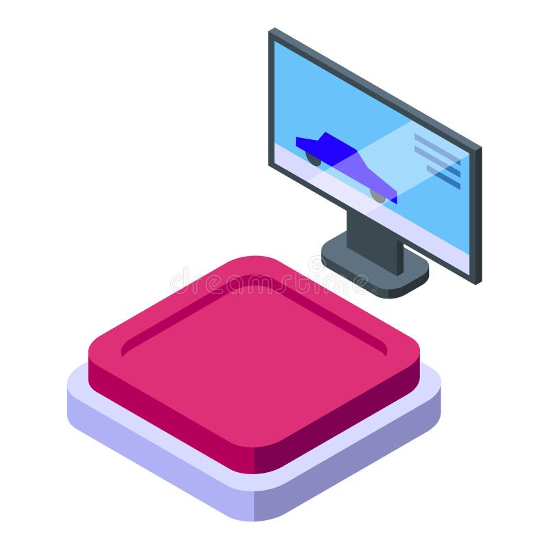 Tv Vr Platform Icon Isometric Vector. Virtual Reality Stock Vector ...