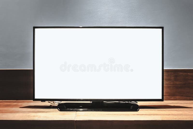 Tv white screen stock image. Image of monitor, black - 62436715