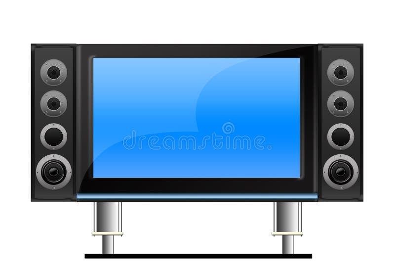 TV4b illustration stock. Illustration du canal, noir, famille - 8085622