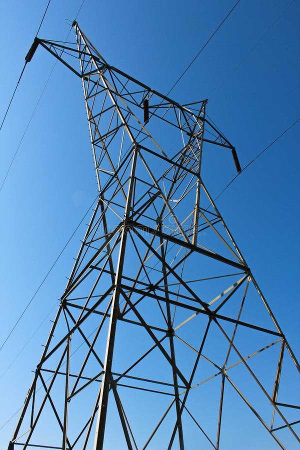 TVA Electrical Tower Under Clear Blue Sky Stock Image - Image of power ...
