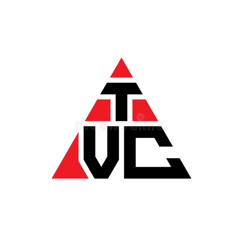 TVC Triangle Letter Logo Design with Triangle Shape. TVC Triangle Logo ...