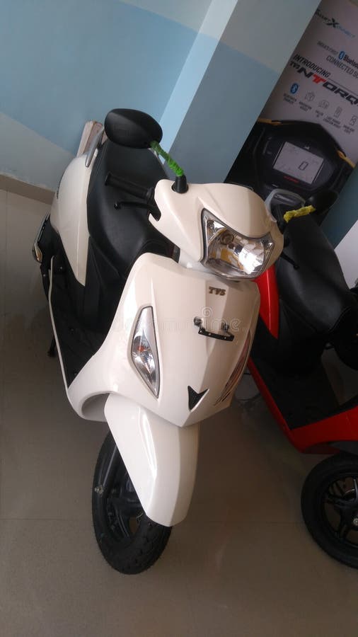 TVS Jupiter Bike editorial stock photo. Image of showroom - 124110028