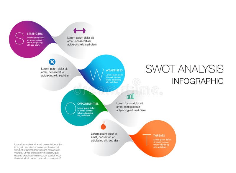 Infographic Template for Swot Analysis Stock Illustration ...