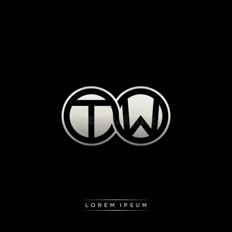 TW Initial Letter Linked Circle Capital Monogram Logo Modern Template ... TW Initial Letter Linked Circle Capital Monogram Logo Modern Template ...