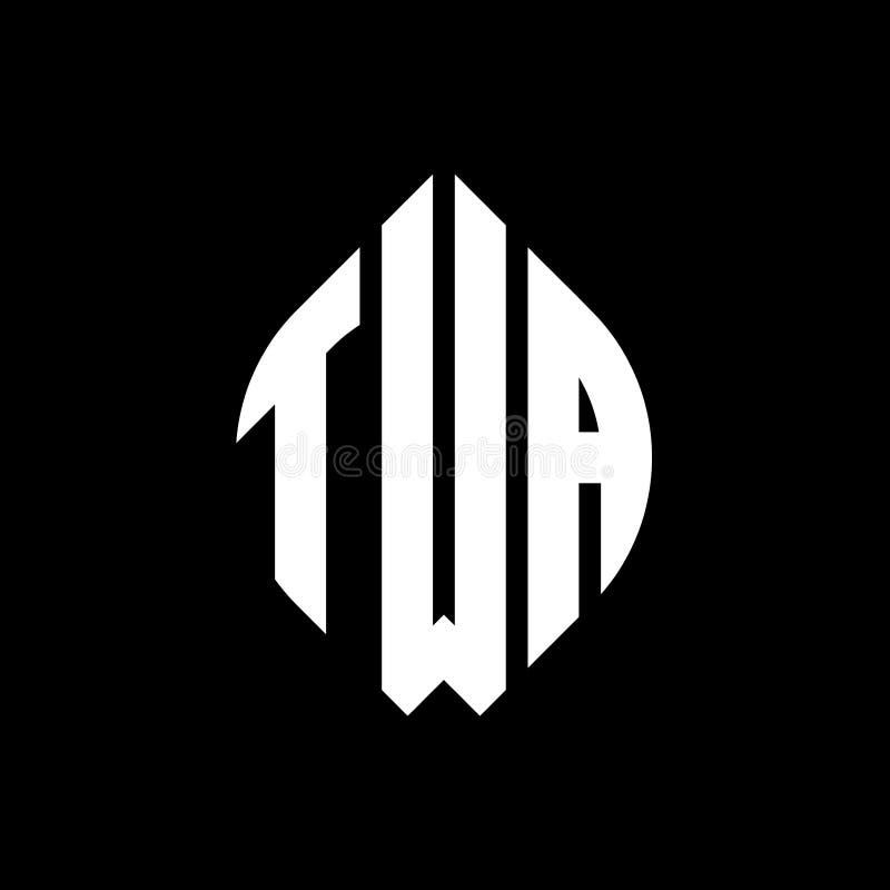 TWA Circle Letter Logo Design with Circle and Ellipse Shape. TWA ...
