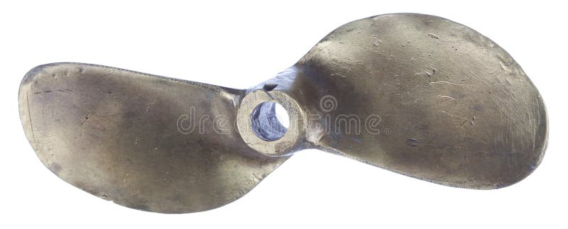 Twee-blad Bootpropeller, Die Van Messing Wordt Gemaakt Stock Foto ...