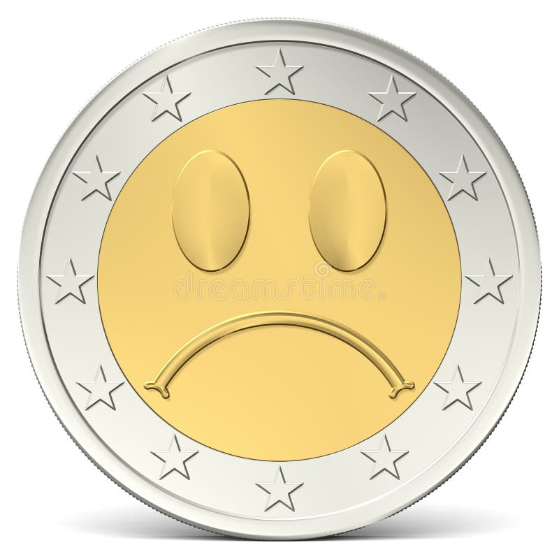Euro Smiley Emoticon Gele Het Lachen 3d Emoji Met Zwarte Eur Symbolen ...