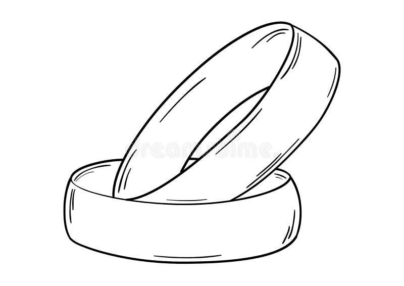 Twee ringen vector illustratie. Illustration of huwelijk - 39122168