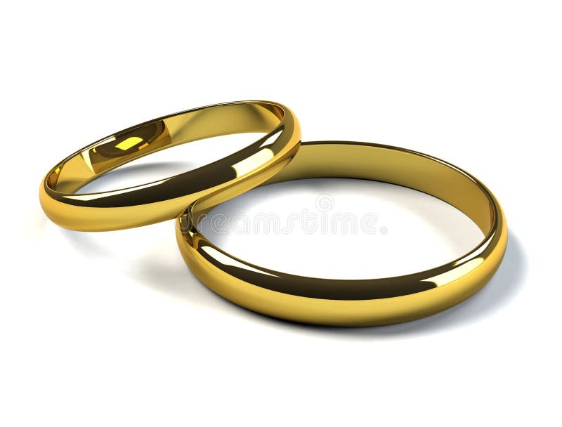 Twee ringen vector illustratie. Illustratie bestaande uit juwelen ...