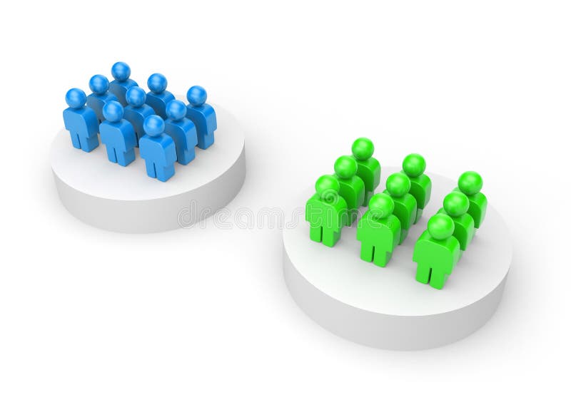 Twee groepen stock illustratie. Illustration of leger - 71756518