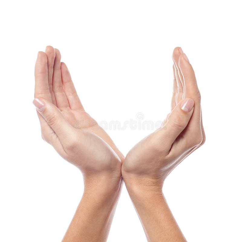 Twee Handen Die Iets Beschermen Stock Foto - Image of bescherming ...