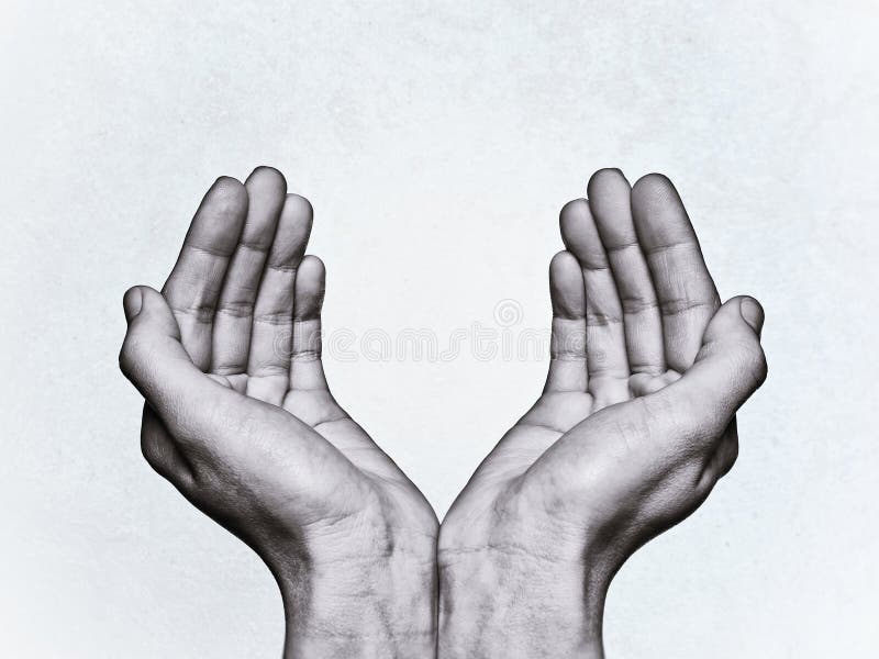Twee handen vragen om hulp stock afbeelding. Image of wijfje - 111427297
