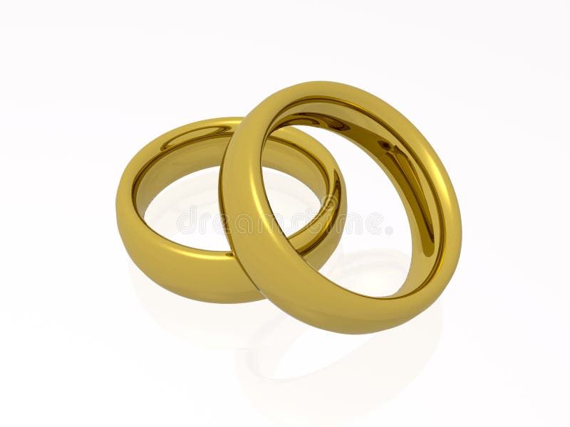 Gouden ringen stock illustratie. Illustration of aansluting - 29732448