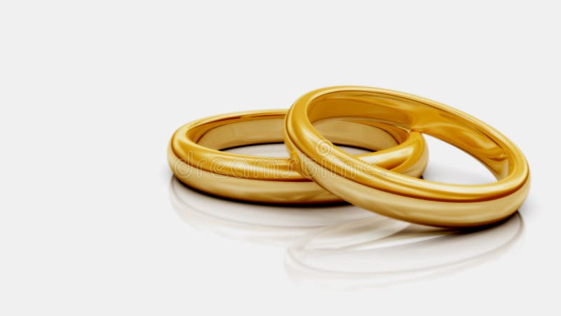 Twee ringen stock illustratie. Illustration of verloofde - 7772606