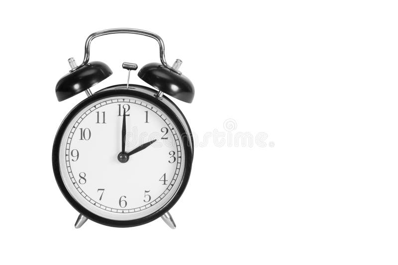 Twee Uur op wekker stock afbeelding. Image of alarm, stiptheid - 54754309