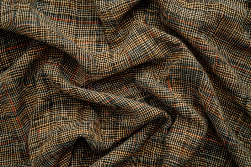 Tweed Fabric Texture with Diagonal Lines Pattern. Dark Tone Image with ...