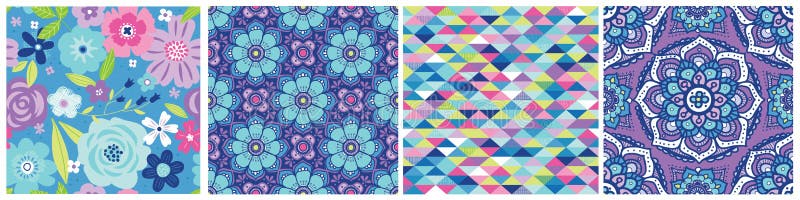 Tween Trend Vector Pattern Collections Stock Vector - Illustration of ...