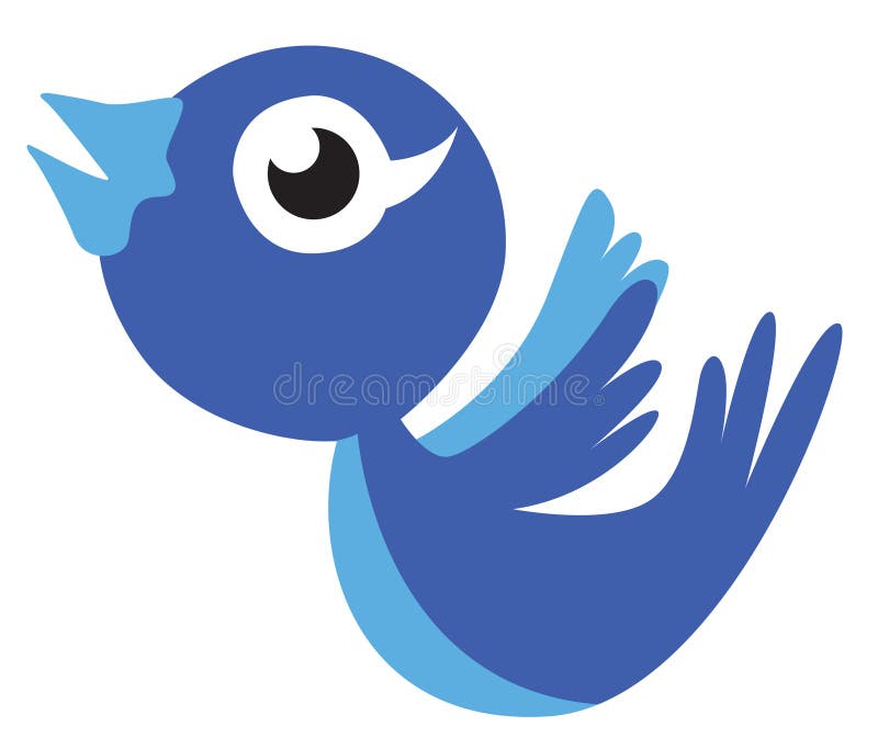 Twitter Bird stock vector. Illustration of graphic, tweet - 16383516