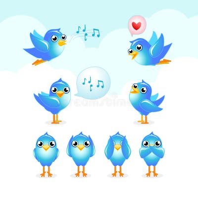 Tweet set stock vector. Illustration of cartoon, communication - 13160090