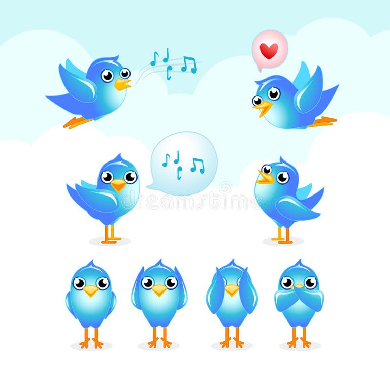 Tweet set stock vector. Illustration of cartoon, communication - 13160090