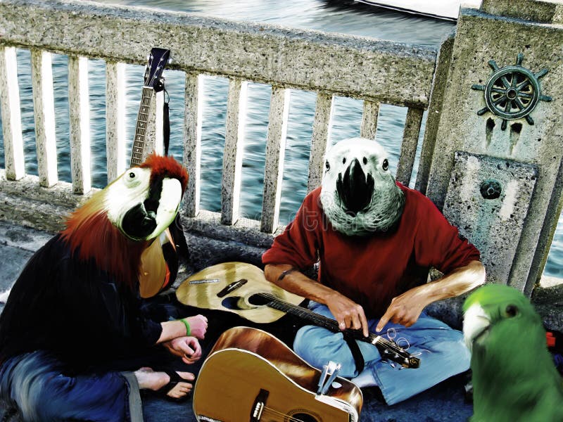 "Tweet" Surreal Art Painting Stock Photo - Image of elder, animal: 1760426