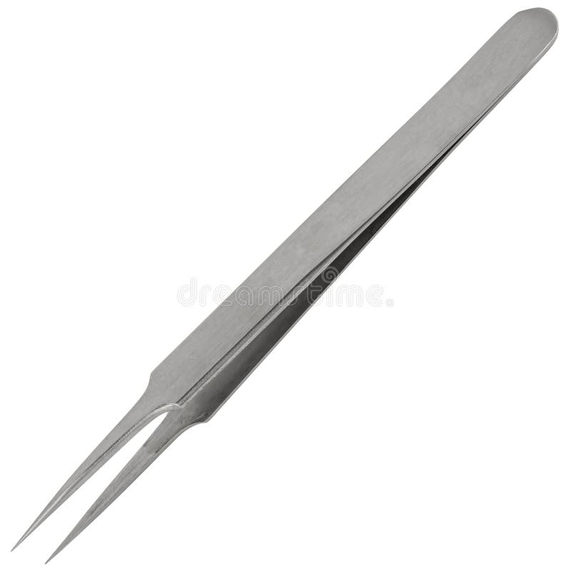 Tweezers, a Tool for Manipulating Small Objects, on White Background ...