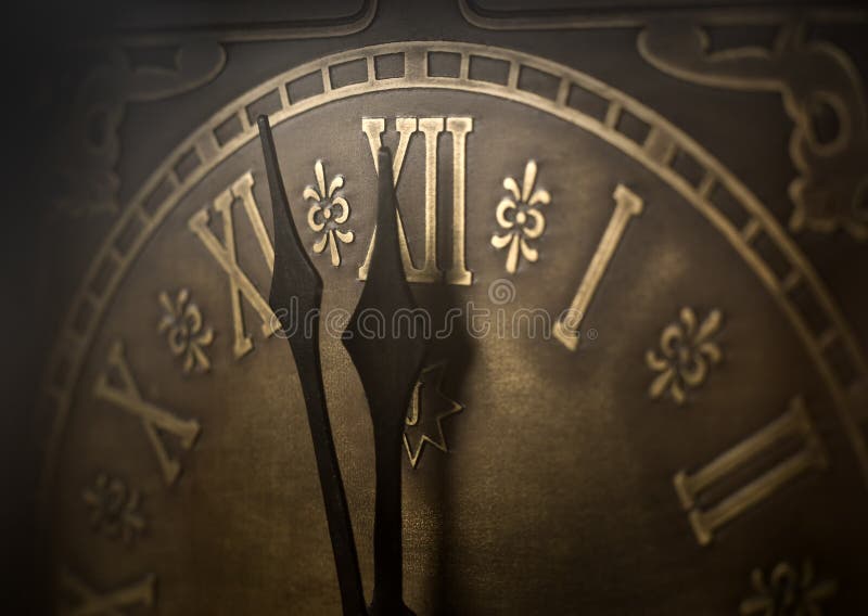 Almost twelve. stock photo. Image of minutes, numeral - 3864376