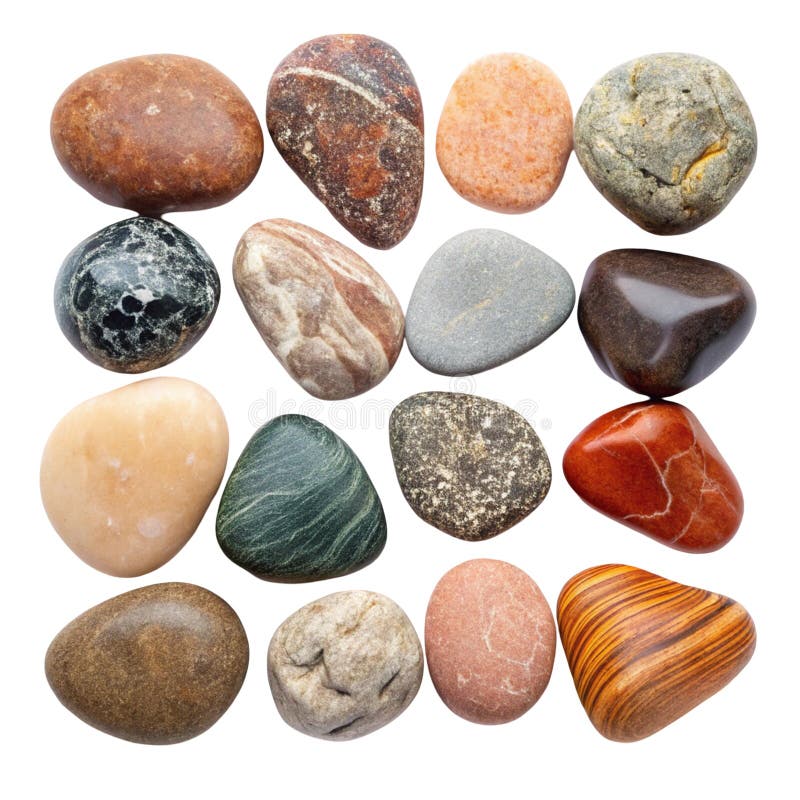 Assorted Rocks Scattered on the Ground Stock Illustration ...
