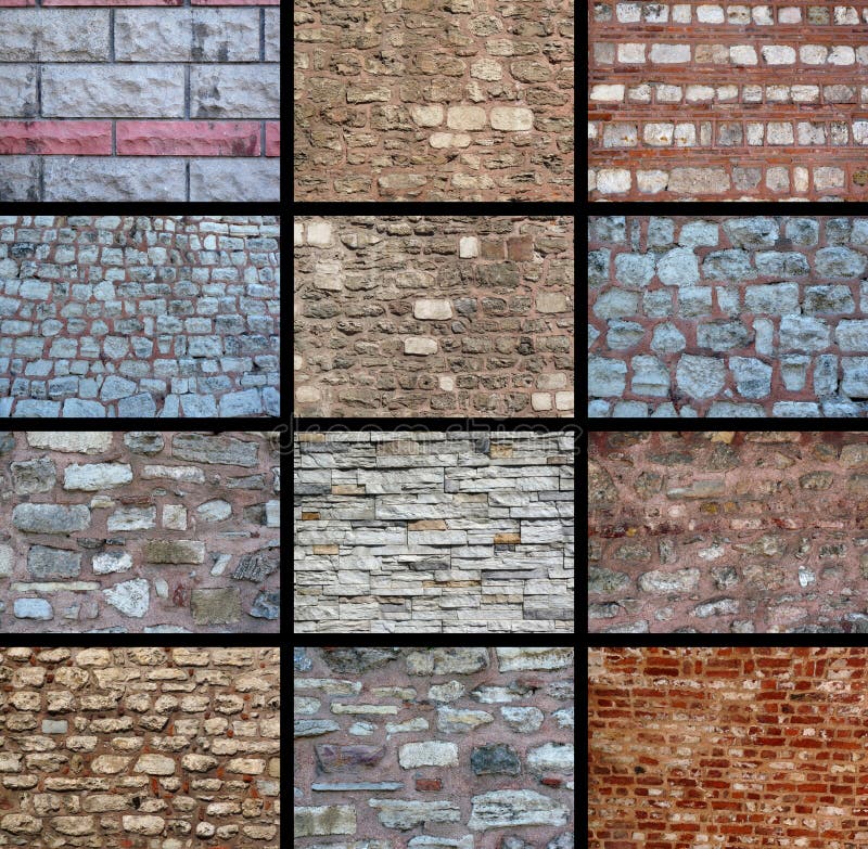 A variety of wall textures stock photo. Image of indentation - 29970172