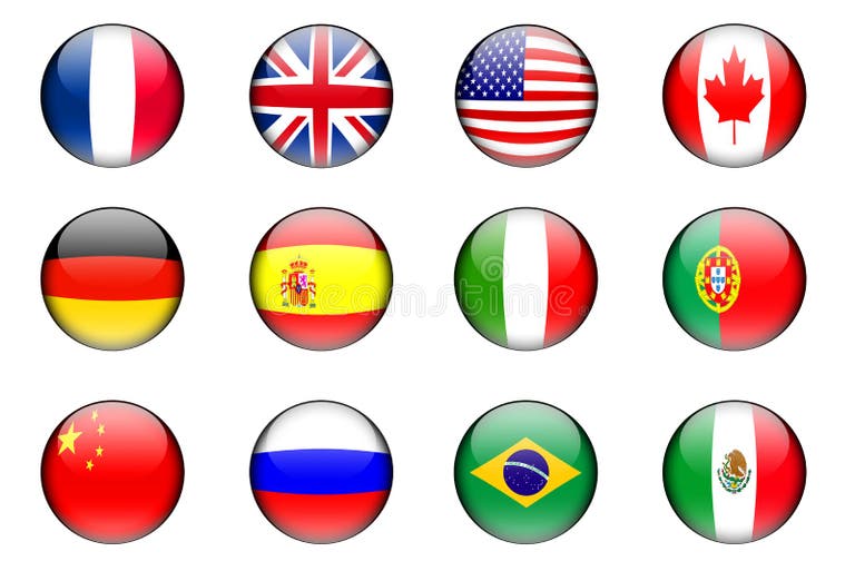 Twelve flags stock illustration. Illustration of earth - 5927109