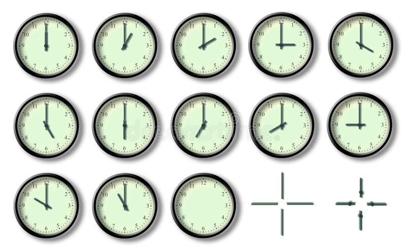 Telling the Time, Draw the Time Stock Vector - Illustration of ...