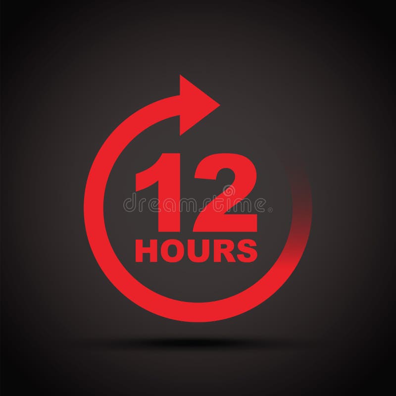 Twelve hour icon set stock vector. Illustration of icon - 82928346