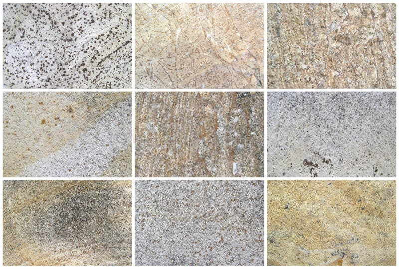 Twelve Natural Limestone Background or Textures Stock Photo - Image of ...