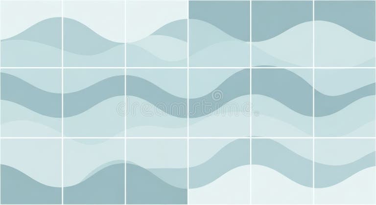 Abstract Wave Pattern Tile Background Stock Illustration - Illustration ...