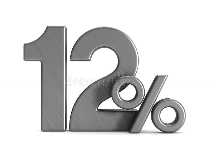 Red Twelve Percent Off. Discount 12 . Stock Illustration - Illustration ...