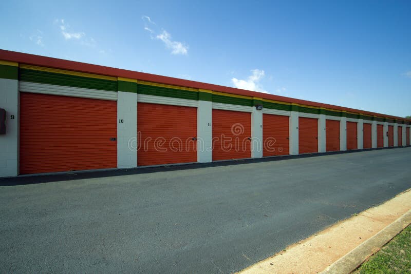 Locking Storage Units stock image. Image of exterior - 18045015